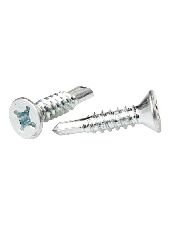 Flat Phillips Self Drilling Screw Zinc