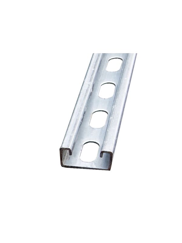 13/16 x 10ft Strut Channel Pre-Galvanized 14ga Short Slot - 50/Bundle