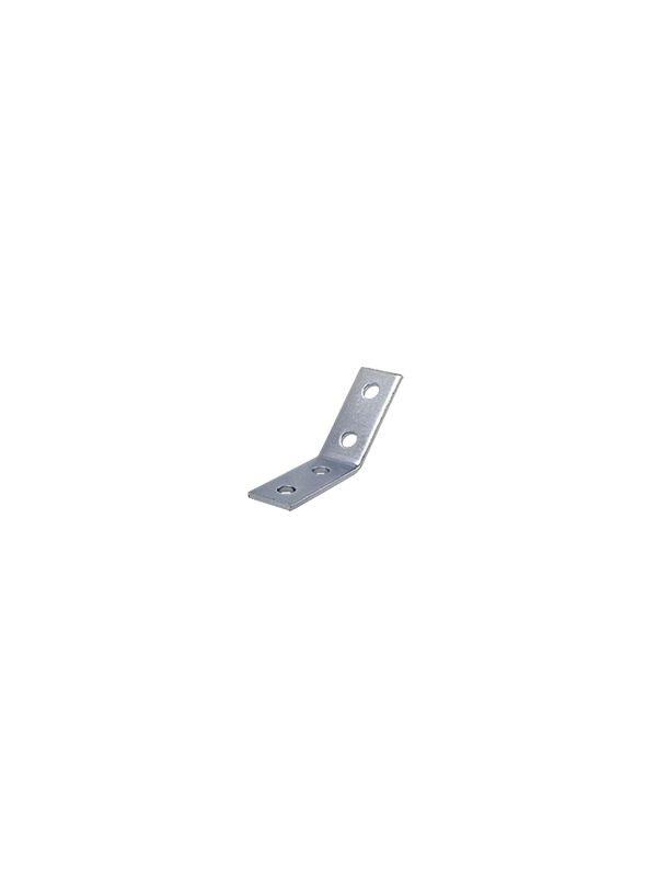 A-3194-6 45° Open Angle Bracket 4 Hole Electro-Galvanized