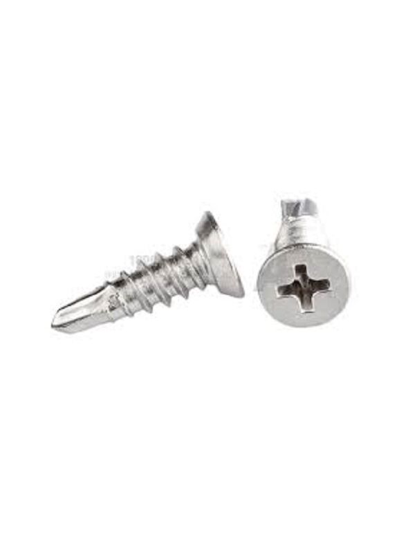 Flat Phillips Undercut Self Drilling Screw Zinc