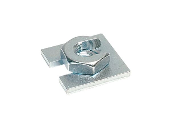 1/4-20 Slip-On Lock Nut with Square Washer Zinc