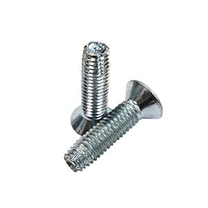 Flat Phillips Head Undercut Machine Screw Zinc